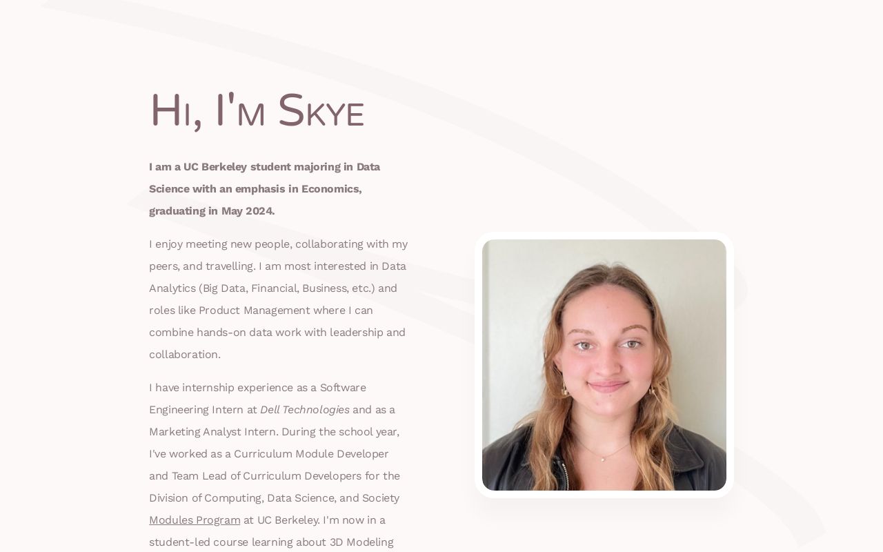 Skye Pickett Website